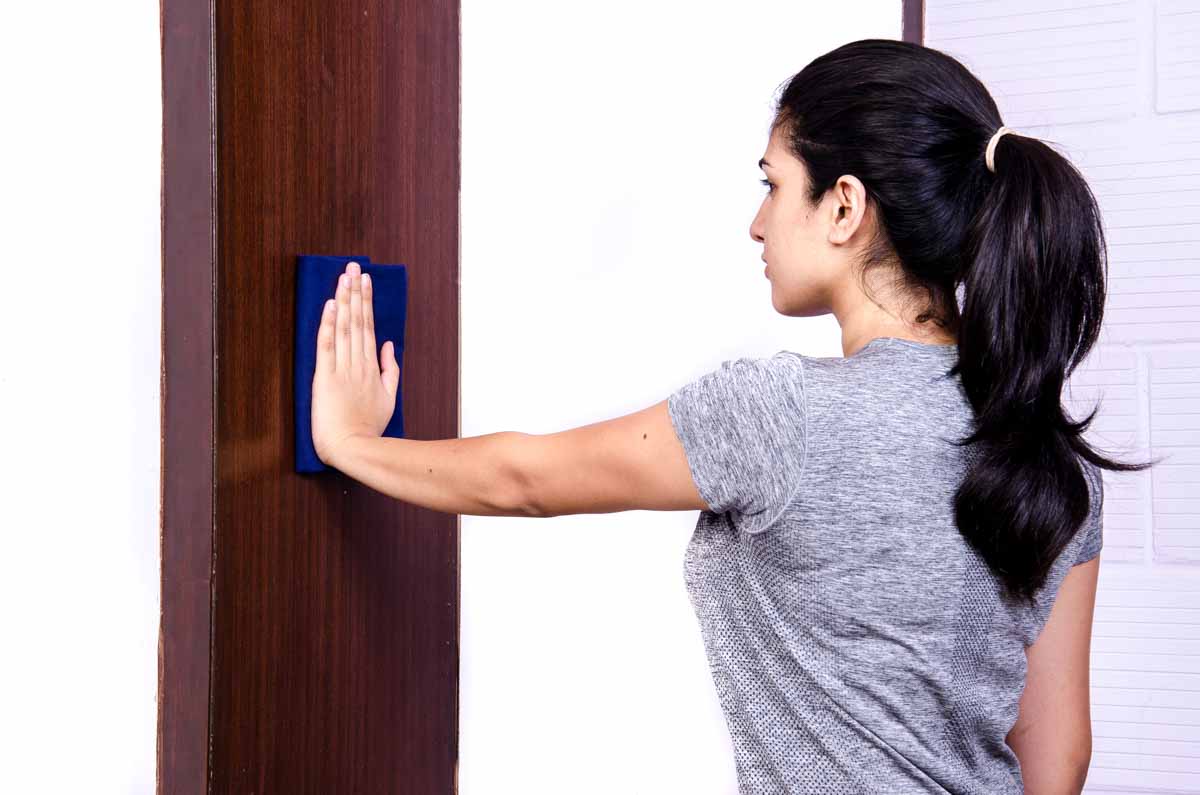 Towel Circles on Wall in Flexion - Vissco Healthcare Private Limited.