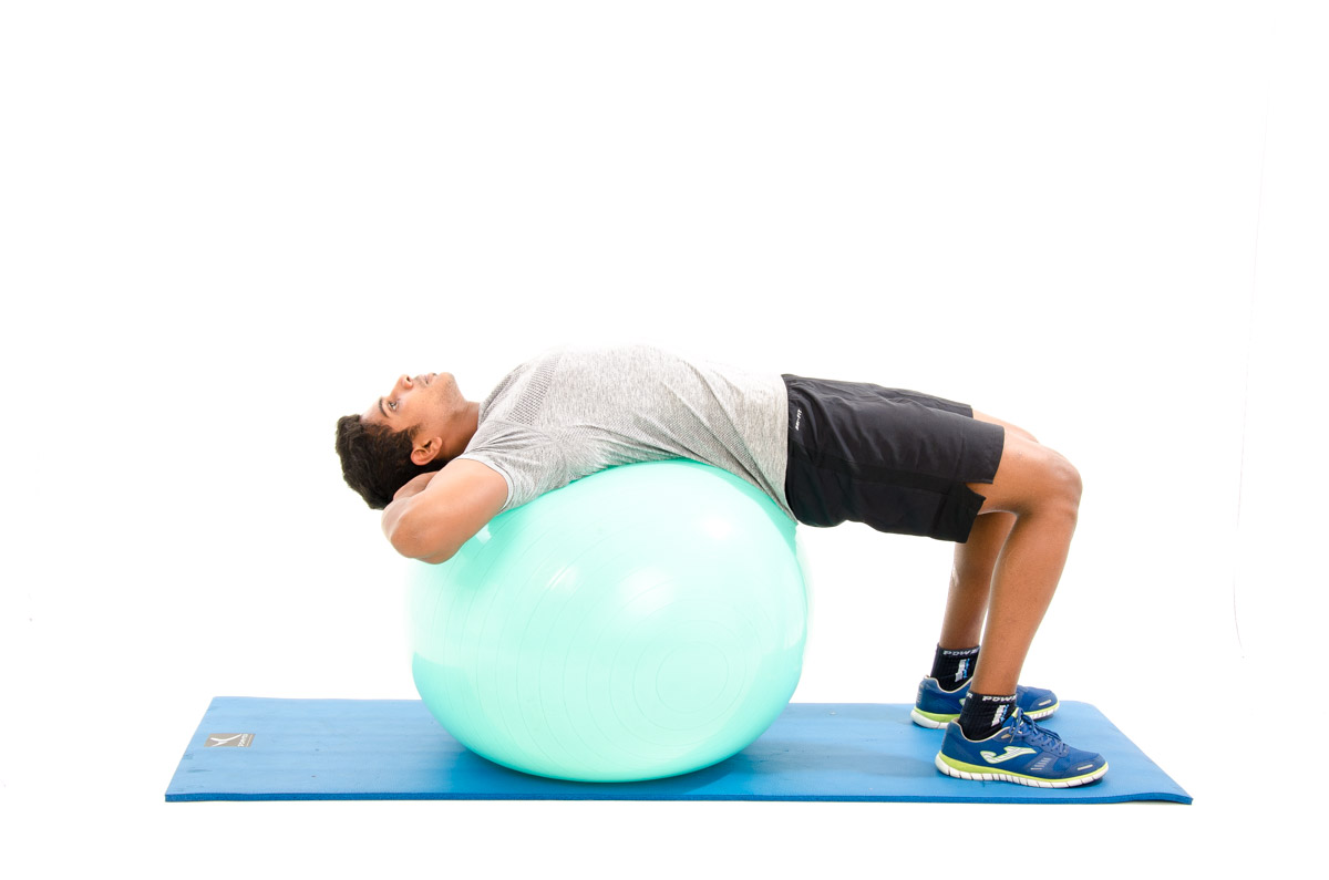 Supine on Gym Ball and Crunch 2 - Vissco Healthcare Private Limited.