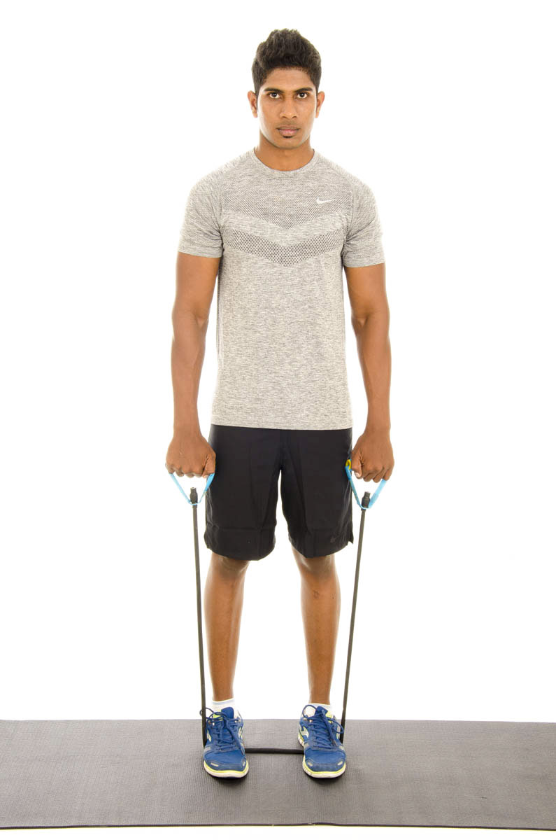 Forward Shoulder Raise With Theraband - Vissco Healthcare Private Limited.