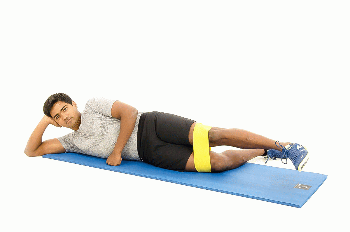 Side Lying Leg Lift With Theraband Vissco Healthcare Private Limited 